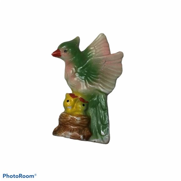 Japan | Accents | Japan Knik Knack Baby Birds With Mom 4 Tall Free ...